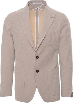 Tagliatore Homme, Costumes, Brun, Taille: M Veste Seersucker Crois&eacute;e