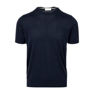 Paolo Pecora Homme, Pulls, Bleu, Taille: XL Crew Neck Knit