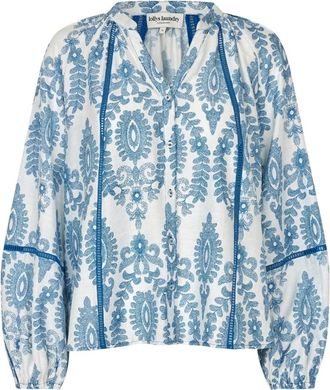 Lollys Laundry Femme, Blouses et Chemises, Bleu, Taille: 44 FR Blouses