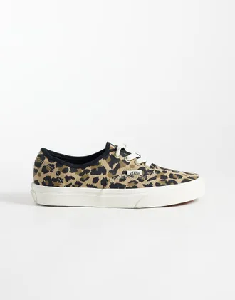 Vans Authentic - Sneaker mit Leopardenprint-Braun
