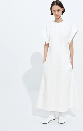 Bottega Veneta Robe en coton compact - Blanc - Femme - 32