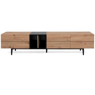 Les Tendances Les Tendances - calicosy - Meuble tv 3 Portes 2 Niches L195 cm - Nola