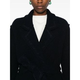 Max Mara Wool-Cashmere Blend Coat - Blue