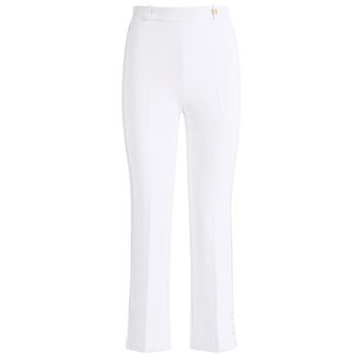 Elisabetta Franchi Femme, Pantalons, Blanc, Taille: 44 FR Pantalone Avorio