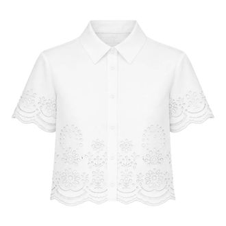 Saint Barth Femme, Blouses et Chemises, Blanc, Taille: 42 FR Clementine Shirt