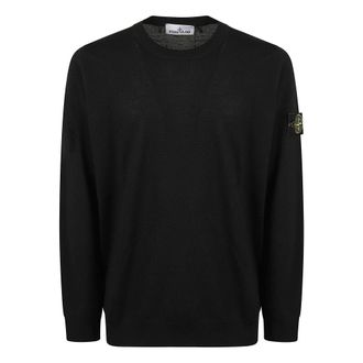 Stone Island Rundhals-Pullover - - Knitwear - Herren - Schwarzk - XL