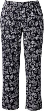 Ulla Popken Schlupfhose Jerseyhose Paisley weites Bein Elastikbund