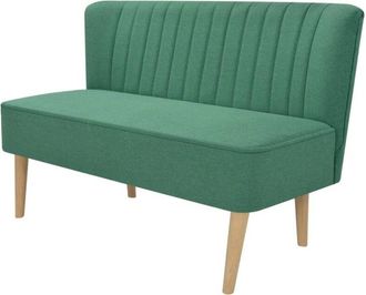 vidaXL Canap&eacute; 117x55,5x77 cm Tissu Vert