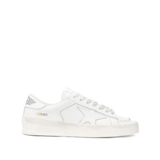 Golden Goose Femme, Chaussures, Blanc, Taille: 38 EU Baskets en Cuir Blanc Style Confort