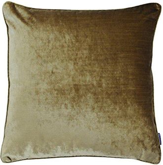 Riva Paoletti Luxe Velvet Kissenbezug, Polyester, Gold,55 x 55cm