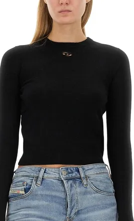 Diesel Wool-Cashmere Blend T-Shirt - Black