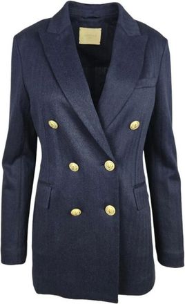 Circolo 1901 Femme, Vestes, Bleu, Taille: 48 FR Circolo Vestes