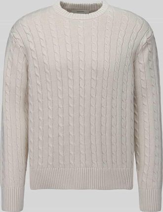 Selected Relaxed Fit Pullover aus reiner Baumwolle Modell BRAUN