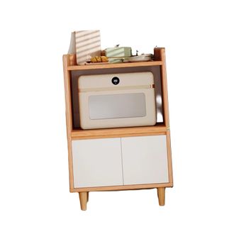 Generic Gro&szlig;z&uuml;giges Sideboard, Aufbewahrungsschrank aus Massivholz mit leichtg&auml;ngigen Scharnieren und offenen Ablagef&auml;chern, geeignet for Wohn- und Schlafzimm