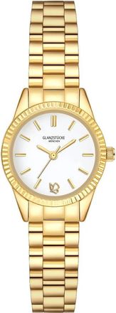 Glanzst&uuml;cke M&uuml;nchen Uhr - Damen Armbanduhr Edelstahl - Gr. unisize - in Gold - f&uuml;r Damen