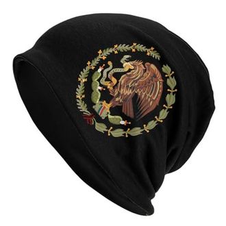 Generic Bonnet Tricoté Eagle Royal Mexicain Souple Beanie Tricoté Unisexe Casquette Docker pour La Rue Homme Hiver