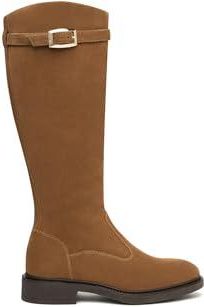 Nero Giardini I514715D Bottes Femme en Cuir Velours - Marron 41 EU