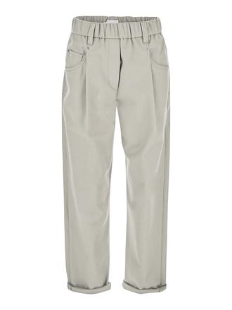 Brunello Cucinelli Pantalons D&eacute;contract&eacute;s - Blanc