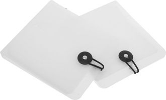 SOLUSTRE 2 St&uuml;ck-Pack CD H&uuml;llen aus Transparentem Kunststoff mit 12 F&auml;chern Tragbare rutschfeste Aufbewahrungsmappe f&uuml;r CDs und DVDs Universell Kompatibel Plat