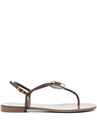 Giuseppe Zanotti leather sandals - Braun