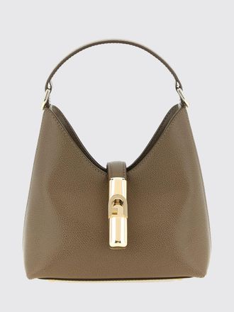 Furla Mini sac port&eacute; &eacute;paule en cuir grain&eacute; avec logo Monogram et bandouli&egrave;re