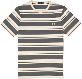 Fred Perry Herren T-Shirt beige gestreift