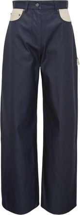 Lee Mathews pantalon Henry à empiècements - Bleu