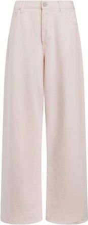 Dondup Femme, Pantalons, Rose, Taille: W26 Dakota Loose-fit 5-pocket Palazzo Jeans