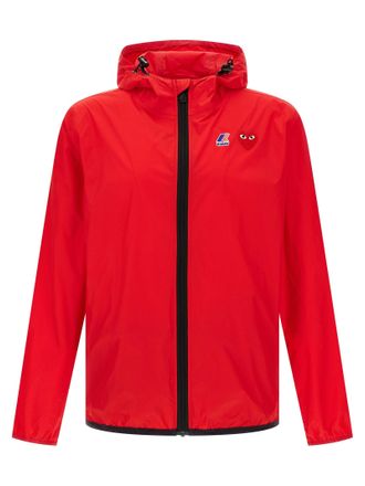 Comme Des Gar&ccedil;ons Waterproof Hooded Jacket - Red