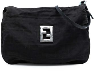 Fendi Hobo Bags - Zucca Canvas Shoulder Bag - Gr. unisize - in Schwarz - f&uuml;r Damen