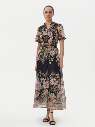 Hale Bob Sommerkleid with silk 4YPR654M Schwarz Regular Fit