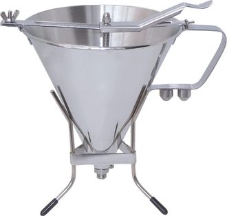 De Buyer De Buyer Kwik Trichter Kaffeebereiter Edelstahl mit Halterung - 1,9l, 1,9 Liter, Silber