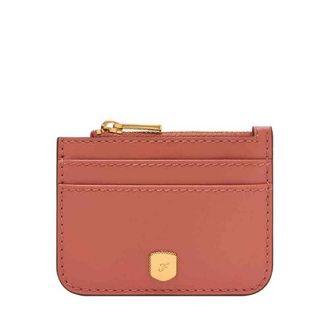 Fossil Lennox, Accessoire de Voyage-Pochette de Carte pour Voyageur Femmes, Rouge Rubis, 10.16 cm L x 0.38 cm W x 7.62 cm H