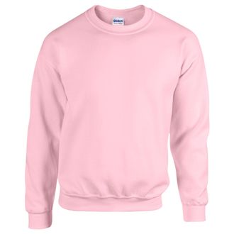 Gildan Herren 50/50 Adult Crewneck Sweat Sweatshirt, Pink (Light Pink), XXL