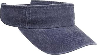 LIPODO Visi&egrave;re Washed Cotton Femme/Homme - avec &Eacute;t&eacute; Printemps-&eacute;t&eacute; - Taille Unique Bleu fonc&eacute;