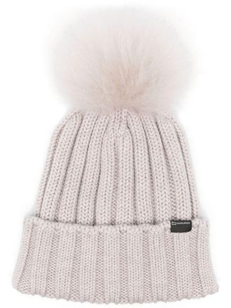 Woolrich bonnet en maille torsadée - Gris