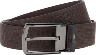 Boggi Milano Homme, Accessoires, Brun, Taille: 95 CM Ceinture en cuir r&eacute;versible