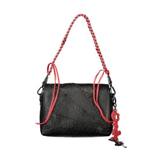 Desigual Umh&auml;ngetasche mit strukturiertem Logo - - Bags - Damen - Schwarzk - ONE SIZE