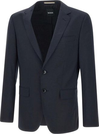 HUGO BOSS Homme, Vestes, Bleu, Taille: S Midnight Blue Wool Blazer