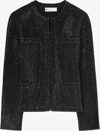 Tory Burch Damen Kendra Embellished Cardigan