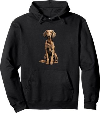 Whyitsme Design Saluki-Hunde-Illustration Pullover Hoodie