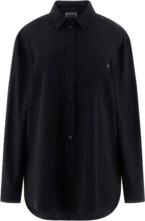 Guess Femme, Blouses et Chemises, Noir, Taille: 38 FR Nat Shacket
