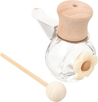 Lurrose Leere Duftflasche f&uuml;r Auto Aromatherapie &Auml;therische &Ouml;le Nachf&uuml;llbar Transparente Parfumflasche L&uuml;ftungsclip Autoduftspender Modernes Design Geeignet f