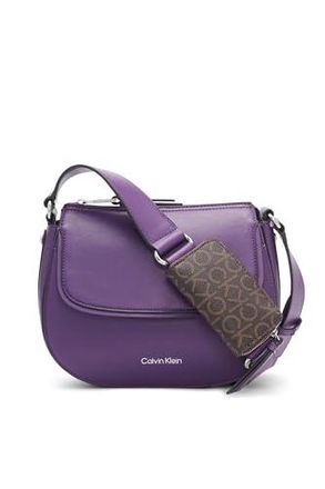 Calvin Klein Crossbody, Bella Novelty Sac &agrave; bandouli&egrave;re Femme, Violet, Taille Unique