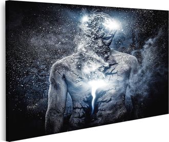 Islandburner Bild auf Leinwand Menschliche Verwandlung im kosmischen Staub der Unendlichkeit Bilder Wandbilder Poster