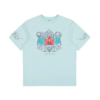 Casablanca Graphic Printed Oversized T-Shirt - - Tops - Herren - Blau - S
