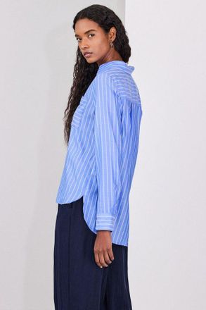 Next Hemdbluse Weiches Relaxed Fit Langarm-Shirt (1-tlg)