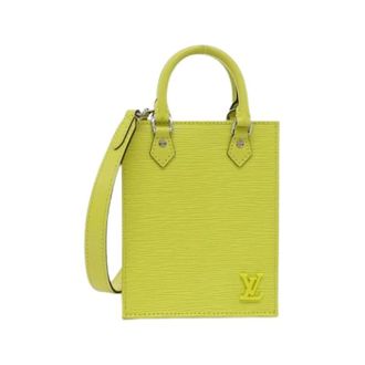 Louis Vuitton Pre-owned Petit Sac Plat Sac &agrave; main en cuir Epi - Femme - Pre-owned - Jaune - Taille: ONE Size