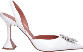 Amina Muaddi Chaussures &Agrave; Talon - Blanc