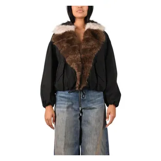 Glox Glox - Veste en fausse fourrure - Femme - Vestes - Noir - Taille: 44 FR